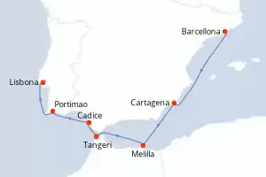Croisière Crystal Cruises au départ de Barcellona: 7 offres et promos